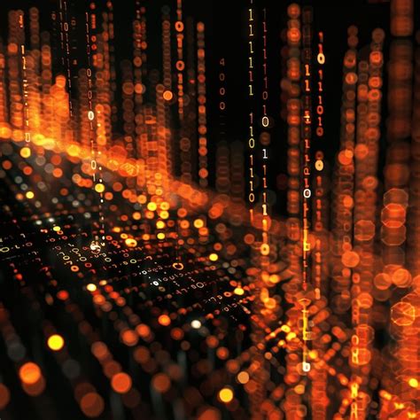 binary operations chart in orange and black premium ai generated image
