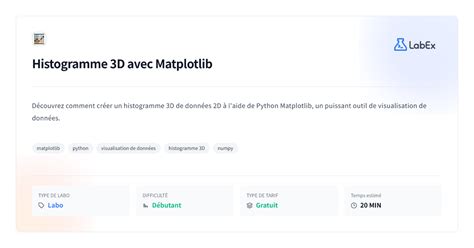 Histogramme 3d Avec Matplotlib Labex