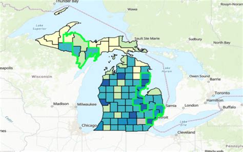 New Michigan Landscape Map Highlights Counties Affected Hardest By