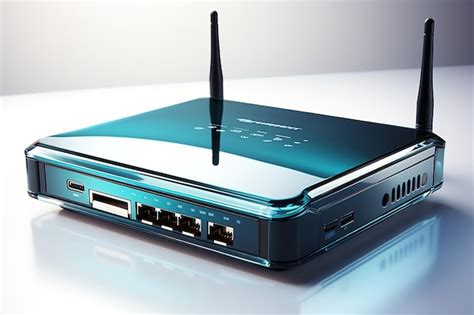 Premium Vector Back Panel Of Wifi Router With Lan And Internet Ports And One Antenna Isolated