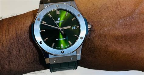 Hublot Classic Fusion Titanium Green Watchcrunch