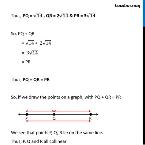 Example 4 Show That Points P 2 3 5 Q 1 2 3 And R 7 0 1
