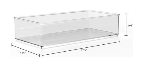 The Home Edit Wide Xl Drawer Insert Cabinet Organizer Clear 12 5 X 3