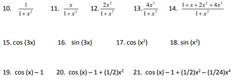solved find power series for the following functions write