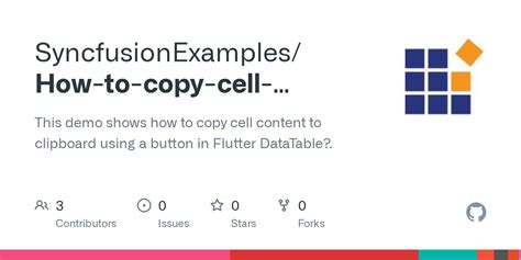 Github Syncfusionexampleshow To Copy Cell Content To Clipboard Using