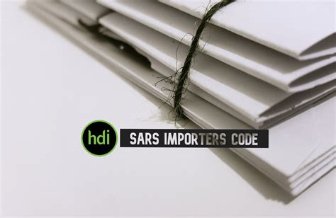 How To Get A Sars Importers Code Hdi Group Blog