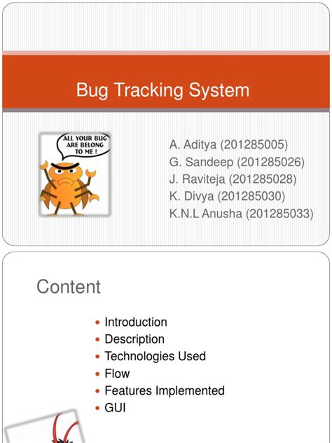 Bug Tracking System Pdf
