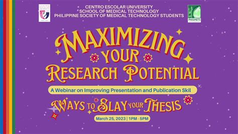 Maximizing Your Research Potential A Webinar On Improving Presentation