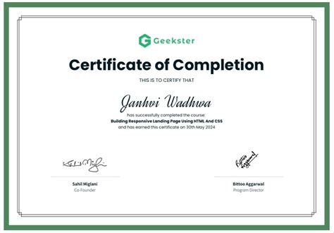 Completed Building Responsive Landing Pages With Html And Css Janhvi Wadhwa Posted On The