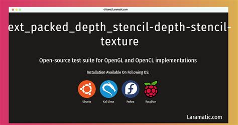 Extpackeddepthstencil Depth Stencil Texture Laramatic