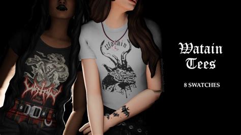 Watain Tees Mellosakicc Sims 4 Mods Clothes Sims 4 Collections