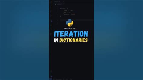 Master Iteration In Python Dictionaries Python Programming Learnpython Code Coding Youtube