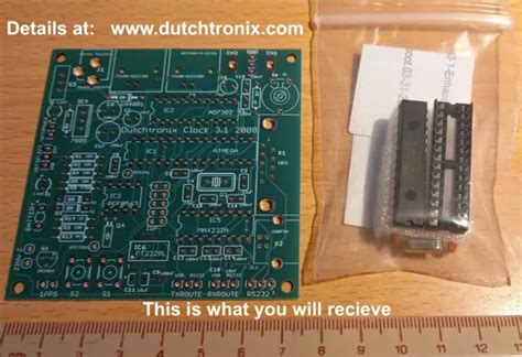 Scope Clock Dutchtronix Avr Pcb Crt Scopeclock Oscilloscope Nixie £50