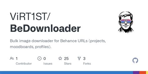 Github Virt1stbedownloader Bulk Image Downloader For Behance Urls Projects Moodboards