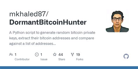 Github Mkhaled87dormantbitcoinhunter A Python Script To Generate Random Bitcoin Private Keys