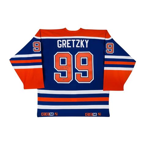 Wayne Gretzky Autographed Ccm Edmonton Oilers Blue Away Jersey Niagara Sports Cards