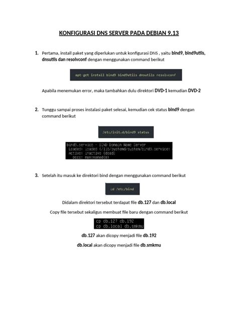 Konfigurasi Dns Server Pada Debian 9 Pdf