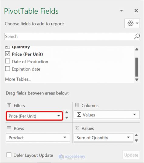 hide zero values on pivot chart design talk