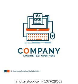 Code Coding Computer Monoblock Screen Logo Stock Vector Royalty Free
