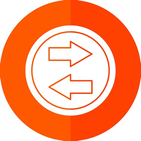 Two Way Arrow Vector Icon Design 27307315 Vector Art At Vecteezy