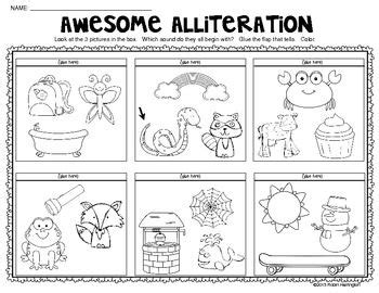 Free Alliteration Worksheets For Kindergarten