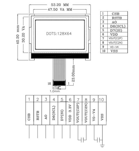 X Dot Matrix V COG LX L LCD Display Module