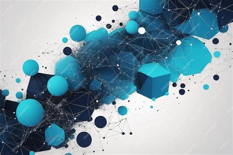 Premium Photo Connected Geometry Abstract Background With Lines And Dots For Science And Tech