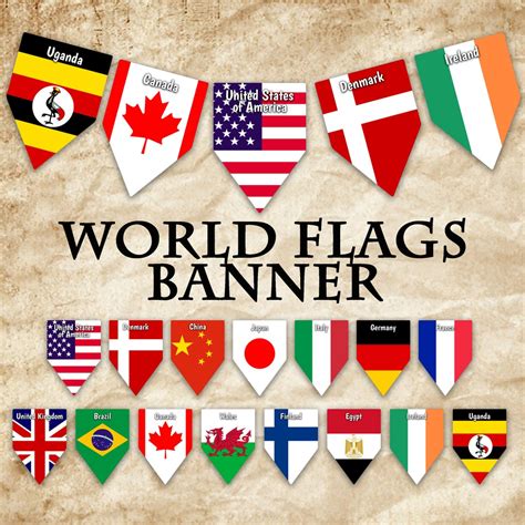 Free Printable Miniature Flags Of The World Download Free Printable