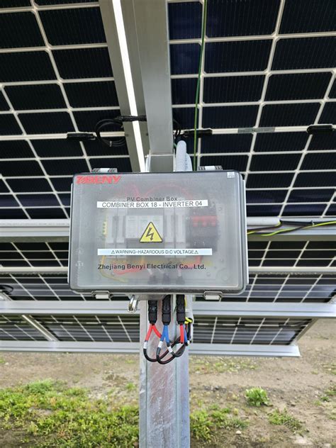 beny pv combiner box for 528kwp road metals quarry in new zealand