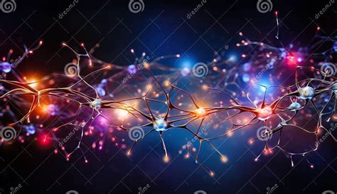 Neurons Neural Networks And Synapses As Brain Structures Stock Illustration Illustration Of