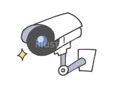 防犯カメライラスト No 25350500｜無料イラスト・フリー素材なら「イラストac」