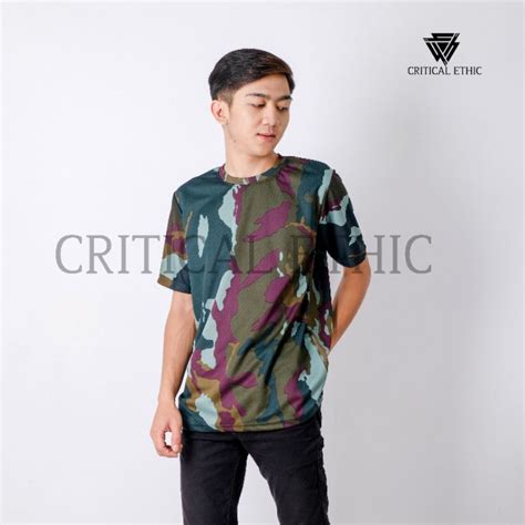 Jual Critical Kaos Loreng Dryfit Tni Lengan Pendek Baju Loreng Anti Bakteri Terbaik Shopee