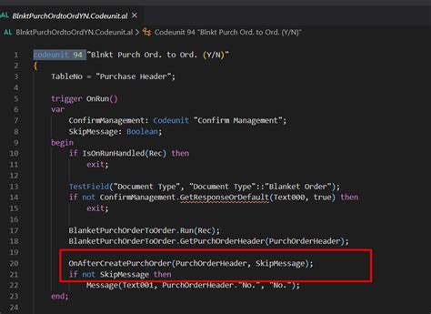 Event Request Codeunit OnAfterRun Issue Microsoft ALAppExtensions GitHub