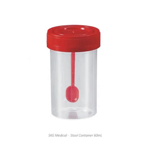 Stool Container Faeces Collection With Spoon 60ml Sterile Stool
