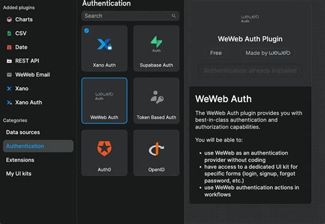 Cant Install Weweb Auth Plugin How Do I Weweb Community