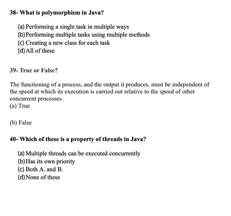 Solved What Is Polymorphism In Java A Performing A Chegg Com