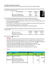 Module Tutorial Question Babe Template Xlsx ACCT Tutorial Week Module Lake Build