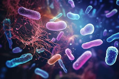 Premium Photo Probiotics Bacteria Biology Science Microscopic Medicine