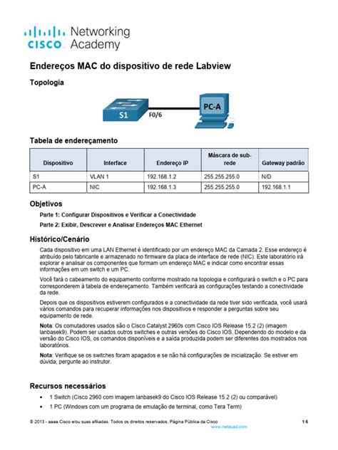 7 2 7 lab view network device mac addresses pt br pdf comutador de