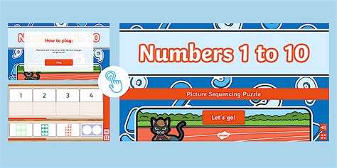 👉 Numbers 1 To 10 Eyfs Maths Sequencing Game Twinkl