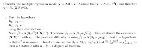 consider the multiple regression model y xβ εlon