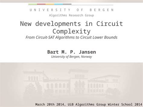 Pptx New Developments In Circuit Complexity From Circuit Sat