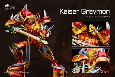 T Studio Digimon Frontier Kaiser Greymon Resin Statue Devilness Toys