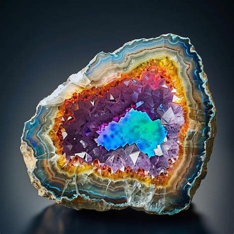 Free Vibrant Geode Beauty Image Geode Colorful Crystals Download