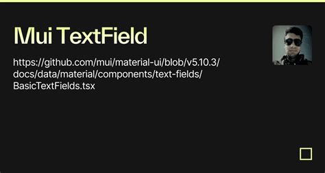 Mui TextField Codesandbox