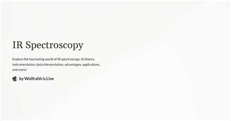 Ir Spectroscopy