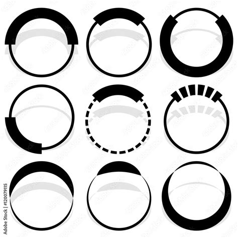 Circular Segmented Circle Preloader User Interface UI Elemen Stock Vector Adobe Stock