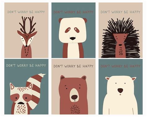 Postkarte Mit Einem Süßen Tier Premium Vektor