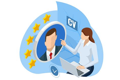아이소메트릭 Cv 웹 페이지 배너 프레젠테이션을 위한 고용 및 모집 개념 면접 채용 대행사 온라인으로 후보자를 검토합니다 3차원 형태에 대한 스톡 벡터 아트 및 기타 이미지
