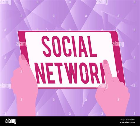 conceptual display social network business concept interactions